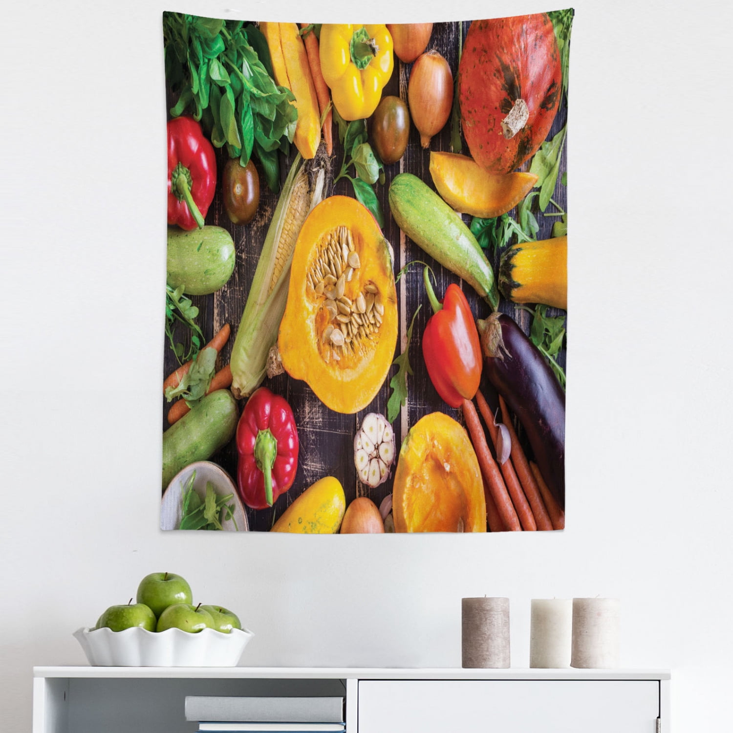 Harvest Tapestry, Fresh Vegetables Scattered on an Old Rustic Dark ...