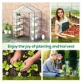 Portable Greenhouse 56x29x77", Walk-in Garden Greenhouse w/ Shelves ...