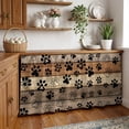 Brown Beige Cabinet Curtains 32"W x 55"L,Dustproof Sink Skirt Curtain ...