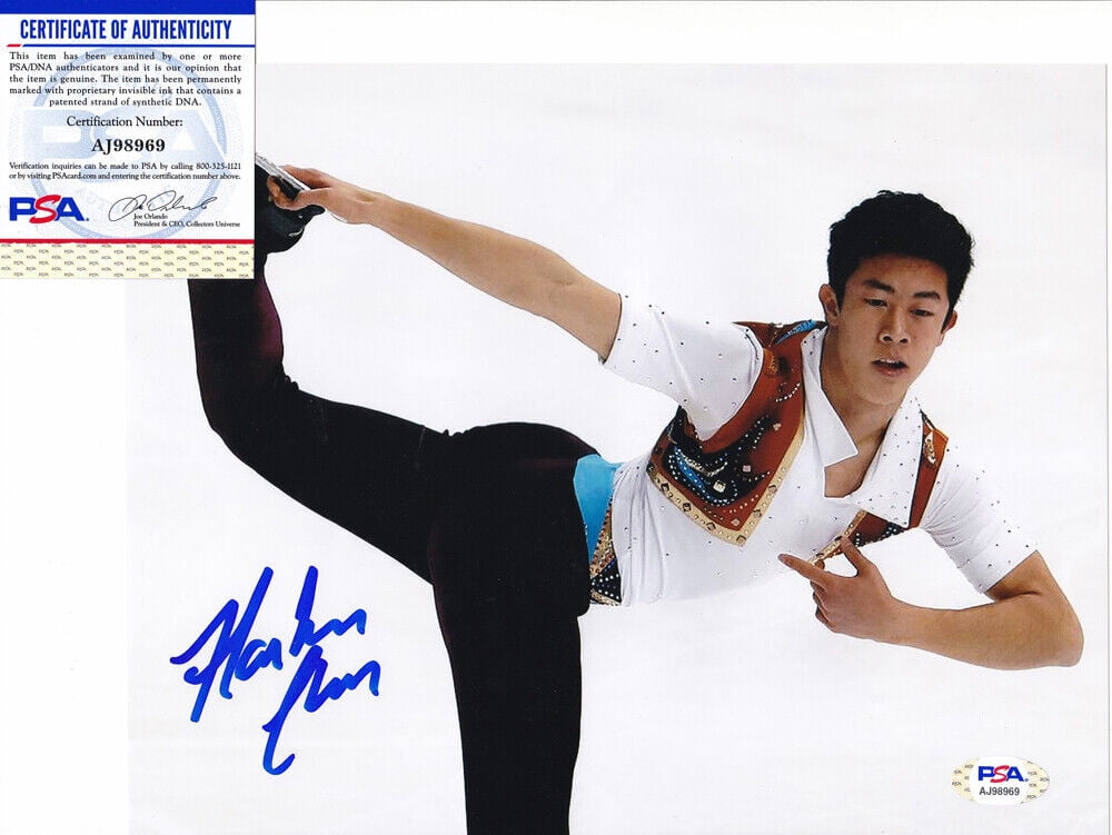 Nathan Chen USA 2022 Olympics Skating Signed Autograph 8x10 Photo PSA ...