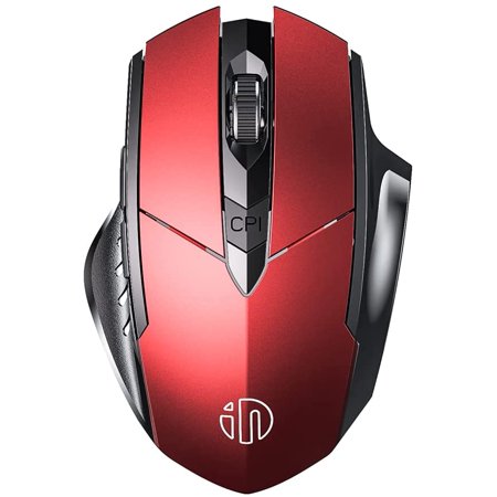 Bluetooth Mouse, Inphic Rechargeable Wireless Mouse Multi-Device (Tri-Mode: BT 5.0/4.0+2.4Ghz ...