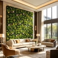 Artificial Hedge Screen Expandable Faux Leaf Fence Panel for Outdoor ...