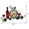 Large Kitchen & Dining Room Novelty Wine Wall Clock with Battery ...