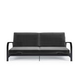 Mainstays Metal Arm Futon, Black Metal Frame with Mattress, Metal Arm ...
