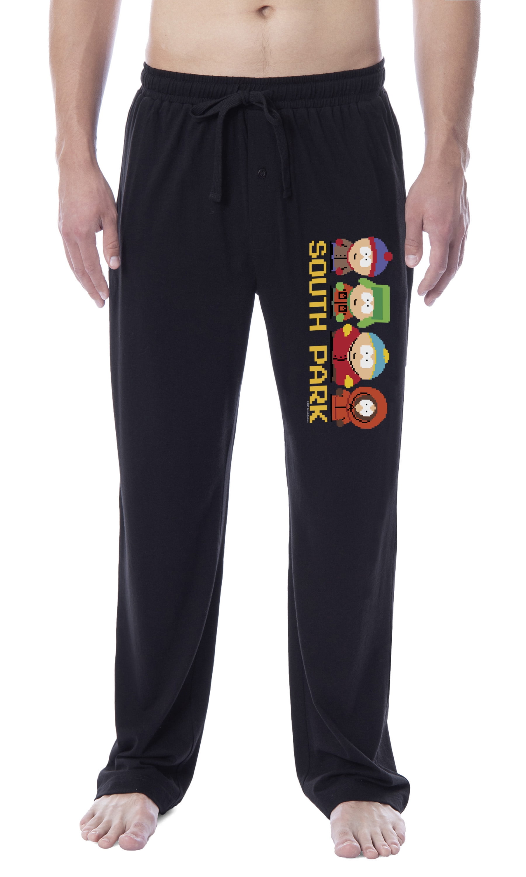 South Park Mens' Stan Marsh Kyle Cartman Kenny Pixel Sleep Pajama Pants ...