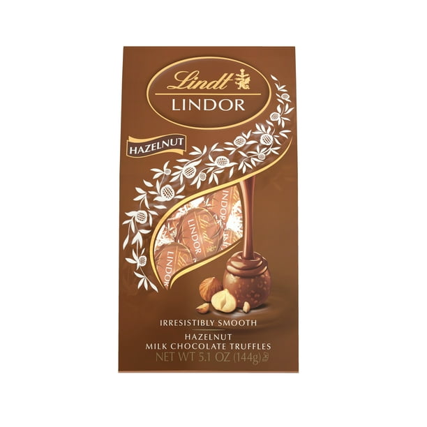 Lindt Lindor Hazelnut Milk Chocolate Truffles, 5.1 Oz. - Walmart.com