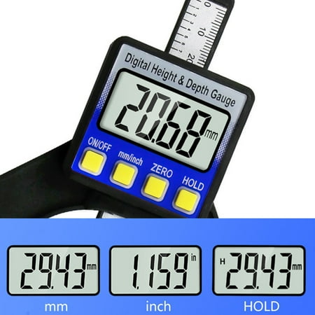 Electronicheart Digital Display Height Gauge Electronic Depth Meter ...