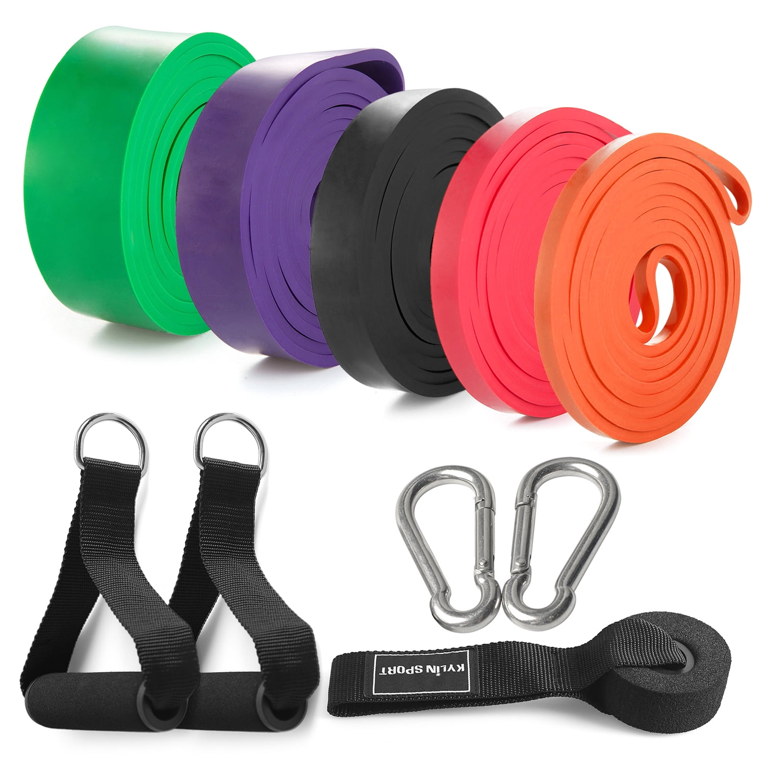 5 Packs Pull Up Assist Bands Set Resistance Loop Bands Powerlifting ...