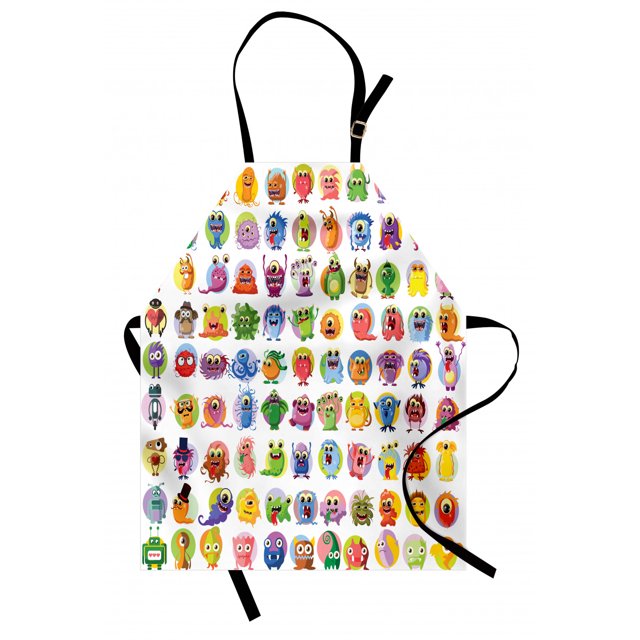 Animation Apron Cute Little Graphic Baby Mosters Great for Kids Nursery ...