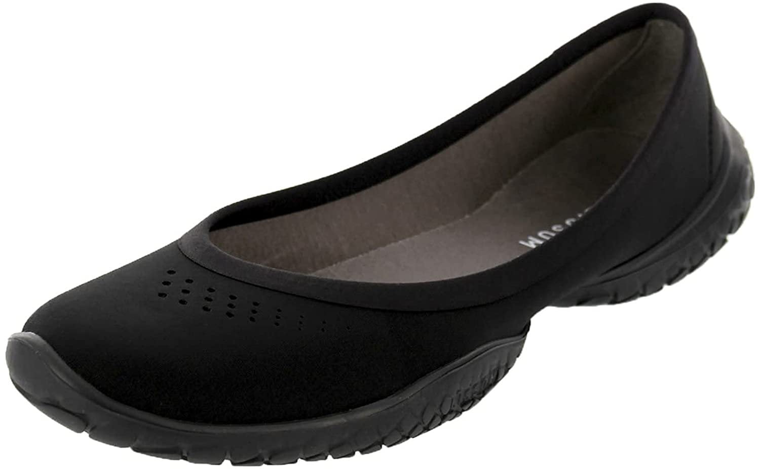 LISSOM Women's Flyte Black Soles Slip-On Shoes - Lightweight & Flexible ...