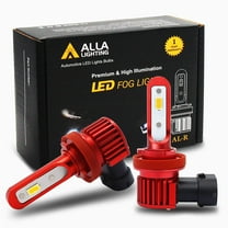 Alla Lighting AL-R H11 H16 LED Bulbs, 5200lm, 3200K Yellow Fog Lights ...