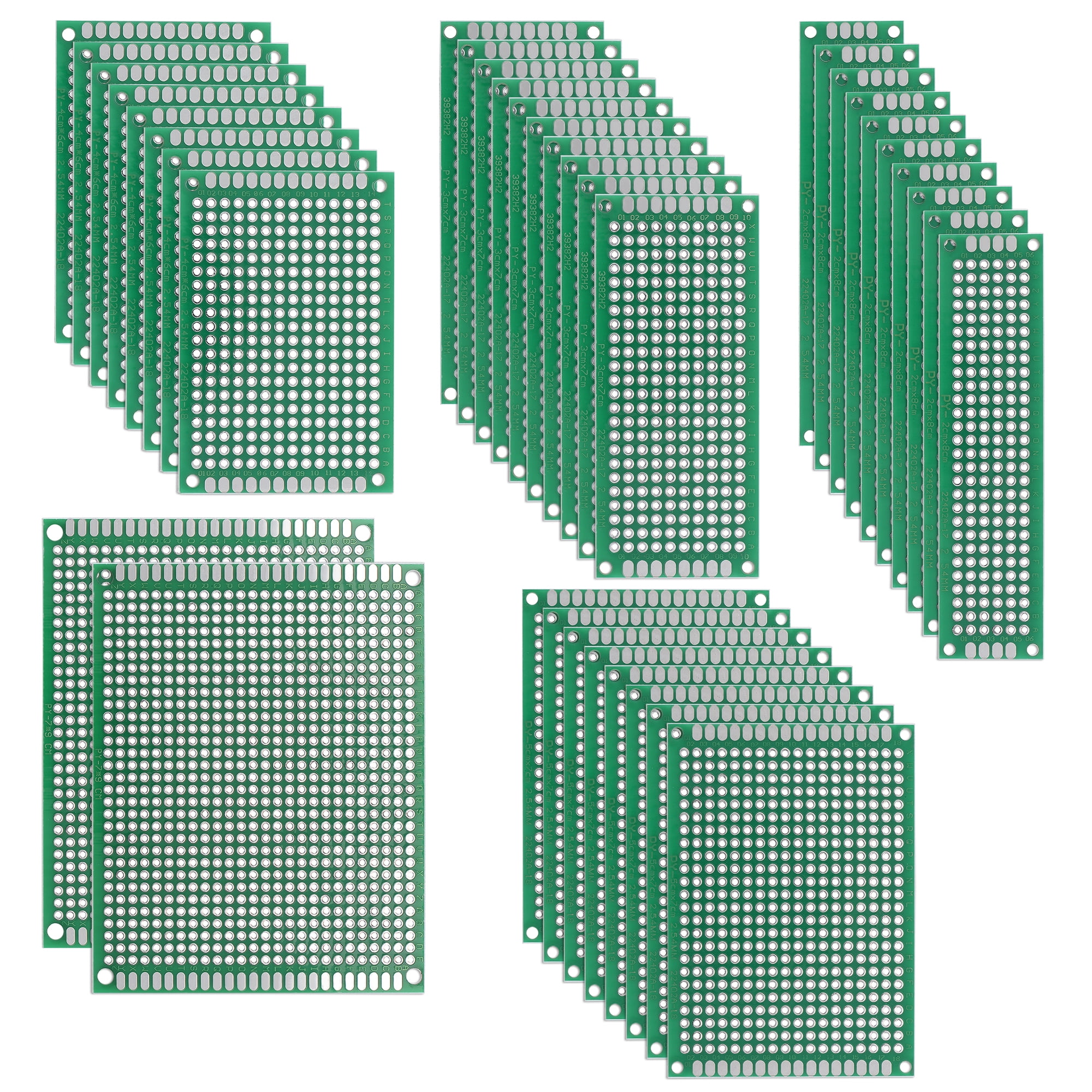 Double-Sided PCB Board Printed Circuit Boards Kit 5 Sizes Prototyping ...