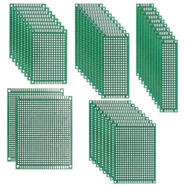 12Pcs Double-Side Prototype Solderable Paper Universal PCB Board 4x6cm ...