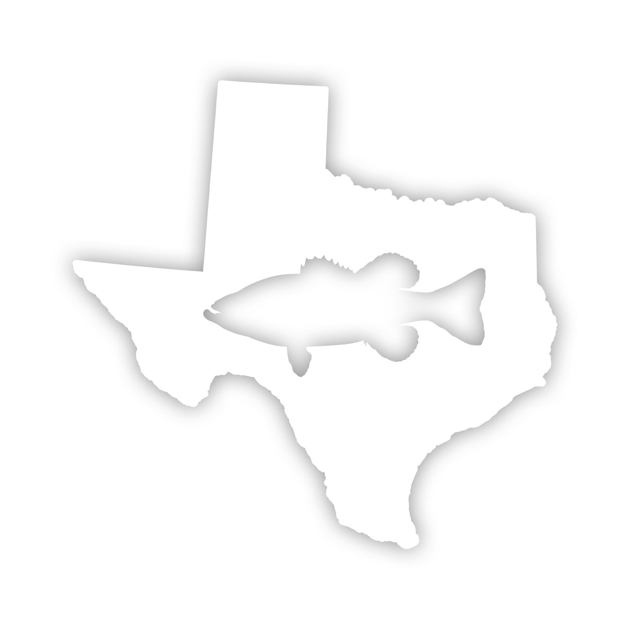 Texas Bass Sticker Decal Die Cut - Self Adhesive Vinyl - Weatherproof ...