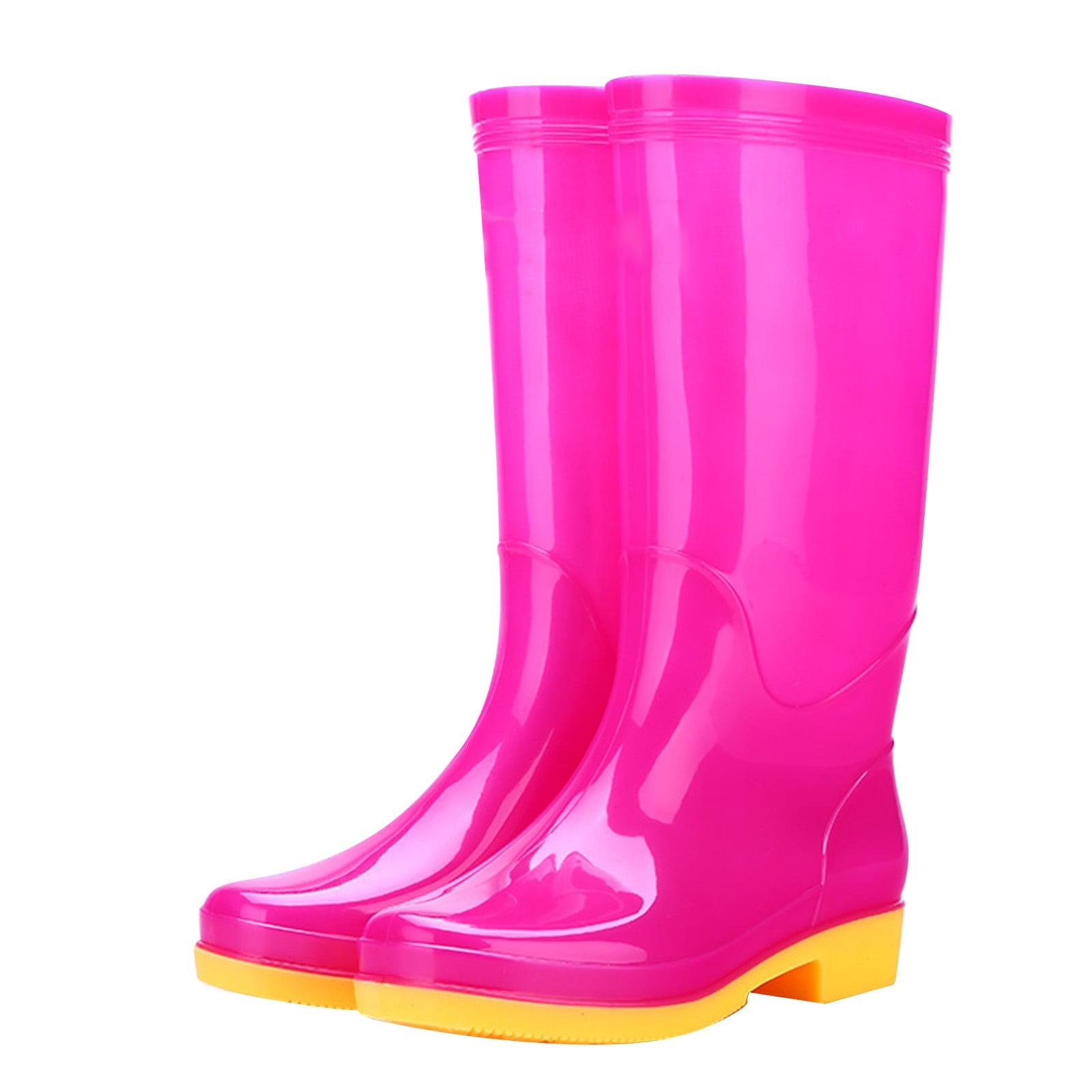 Unbranded Adult High-Top Non-Slip And Waterproof Rain Boots With Velvet And Wear-Resistant