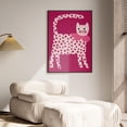 Affixzi Cat Print, Whimsical Polka Dot Cat Illustration, Scandi Boho ...