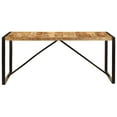 vidaXL Dining Table Kitchen Table Dining Room Table Solid Rough Mango ...
