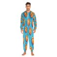 1-Pack Onesie Adult Hooded Pajamas, Soft Fleece Full Zip One Piece ...