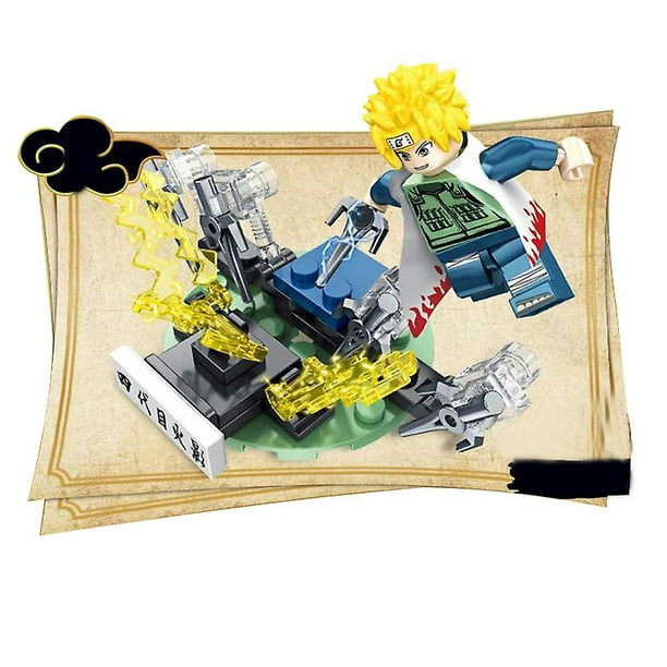 Naruto Building Blocks Small Particles Wave Feng Shui Men Assembled Boy ...