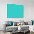 Aqua Green Canvas Print Wall Art, Green Solid Color Wall Decor Modern ...
