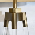 Evolution Crestview Collection Living Room Cauley Clear Acrylic Tripod ...