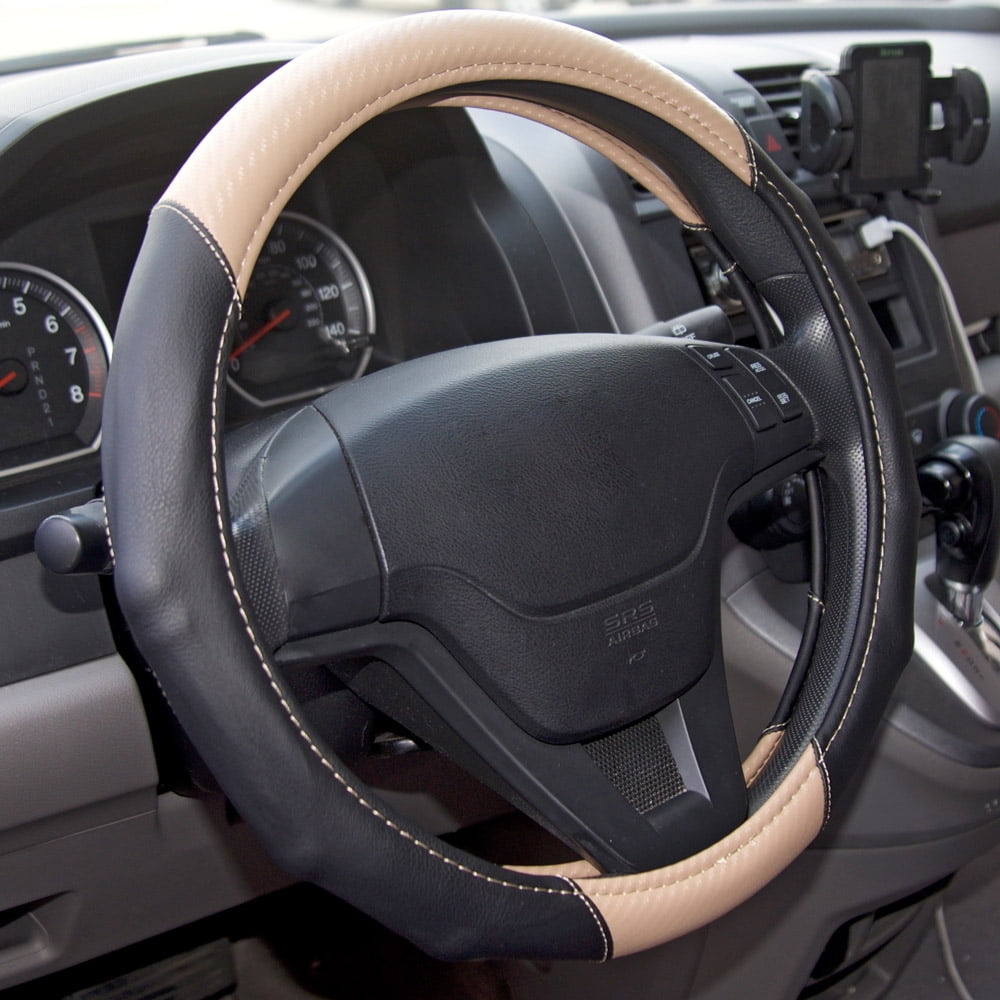 Motor Trend GripDrive Carbon Fiber Series - Steering Wheel Cover for ...