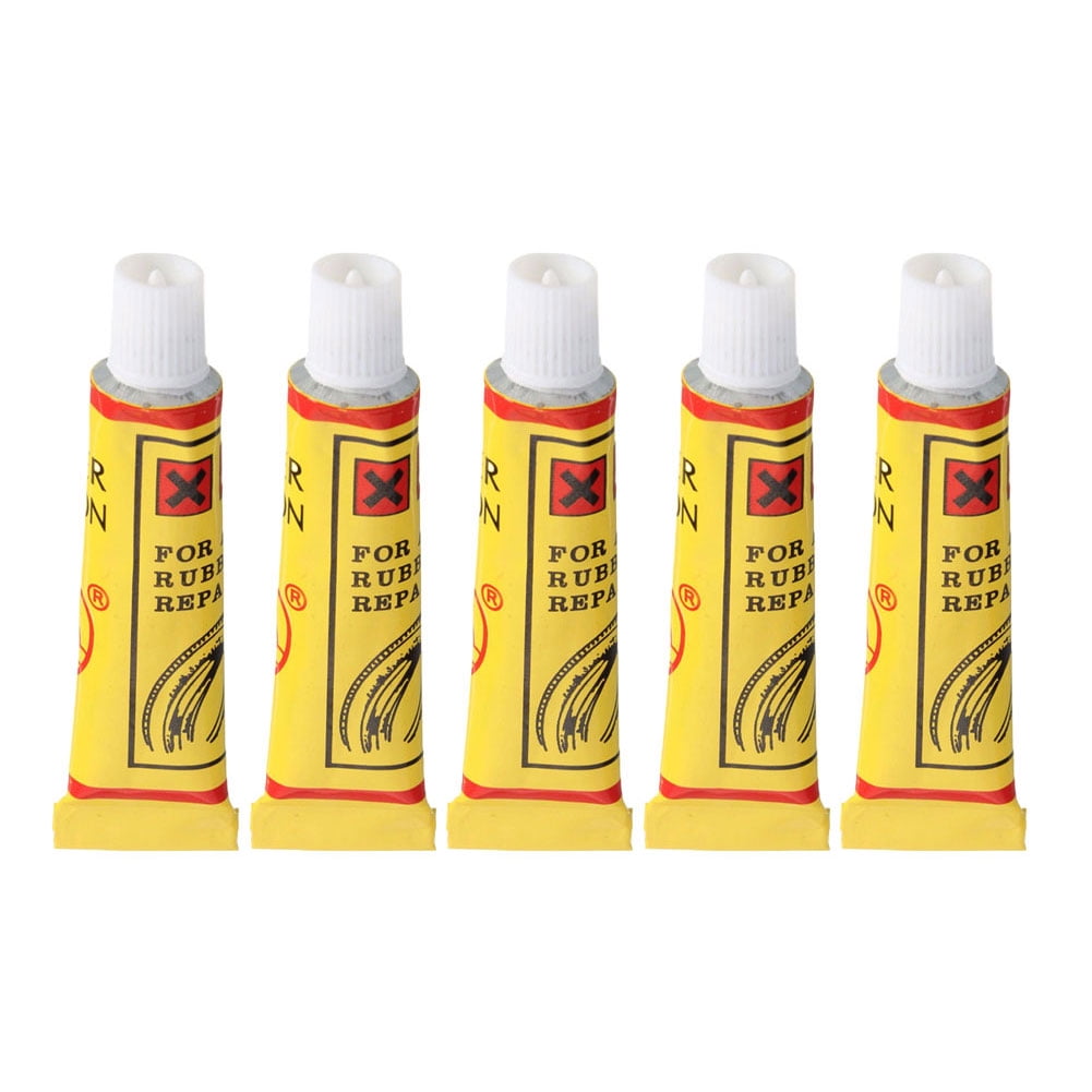 UDIYO 5Pcs Bike Bicycle Tire Inner Tube Patches Glue Rubber Puncture ...