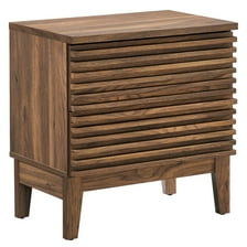 Free Shipping! Baxton Studio Melora Mid-Century Modern Walnut Wood King ...