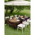 Outdoor Tablecloth with Umbrella Hole and Zipper Vintage Red Wine ...