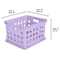 Sterilite File Crate Plastic, Lavender Sky - Walmart.com