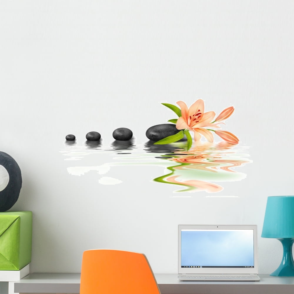 Stone Et Zen Wall Decal by Wallmonkeys Peel and Stick Graphic (24 in W ...