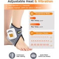 Wireless Ankle Heating Pad, equipped with 5000mAh battery, 3-level ...