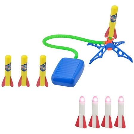MEEYreg Jump Rocket Launcher Pneumatic Eva Rocket for Kids Toy Summer ...