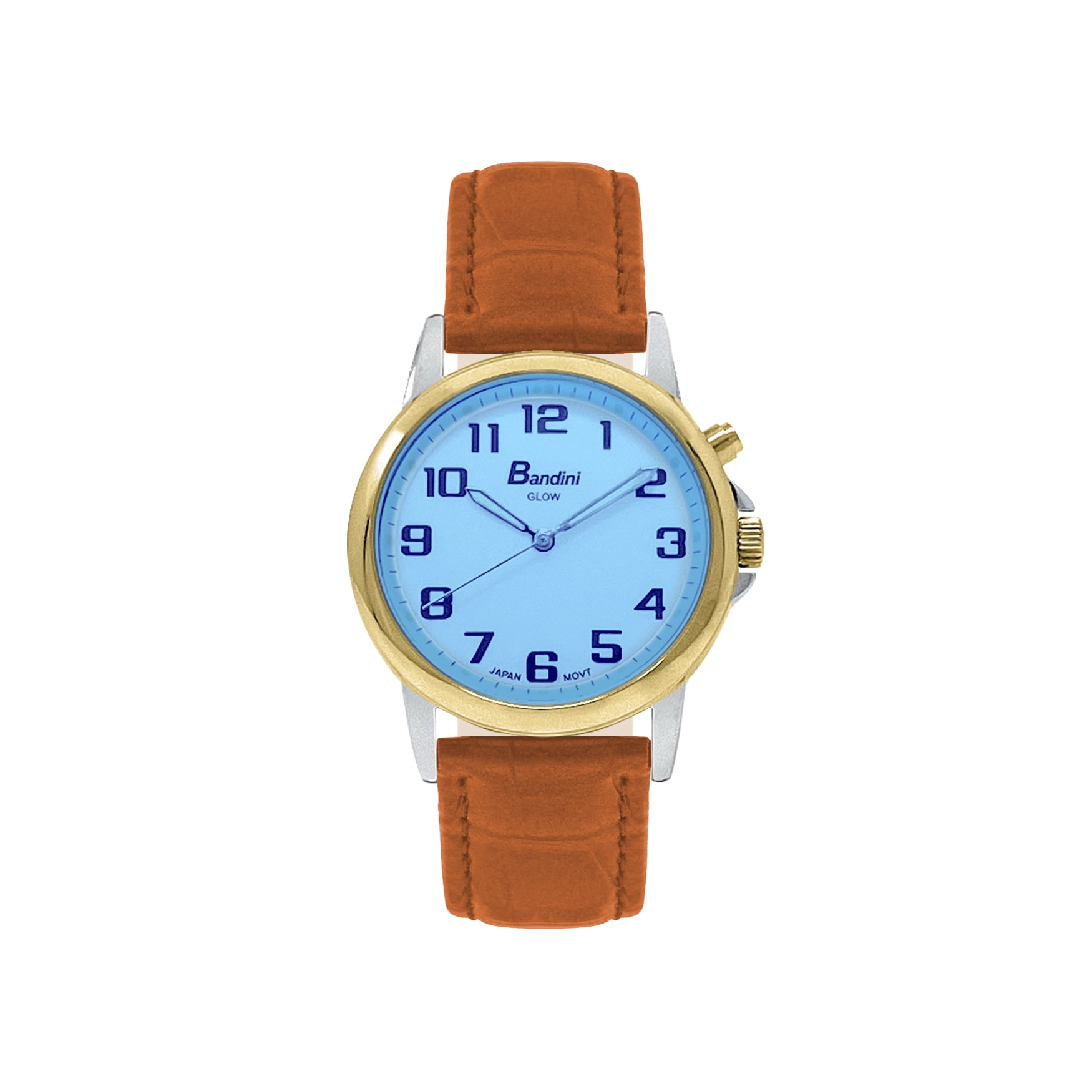 Bandini Womens Glow Watch - Alligator Pattern Leather Band - 28mm ...