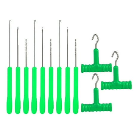 3 Set Fishing Baiting Rig Tool Bait Needle T-handle Knot Puller Tackle ...