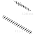 300Pcs Double Headed Seamless Claw Nail with Sleeve Tool Solid Wood ...