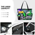 Gokiu Geometry Dash for Large Beach Tote Bag for Women Extra Large ...