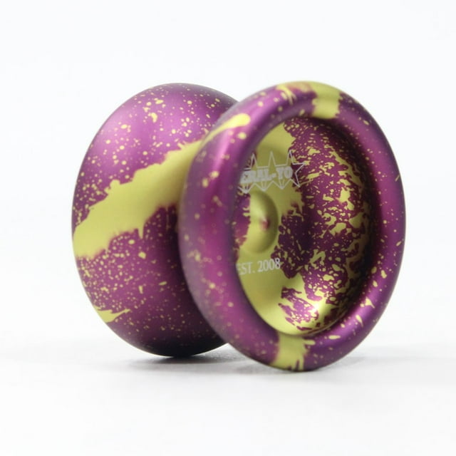 GENERAL-YO Torrent II Yo-Yo - Organic Shaped YoYo (Purple/Yellow Splash ...