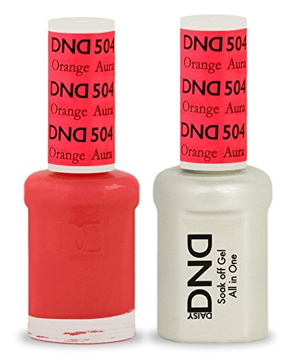 DND Nail Polish Gel & Matching Lacquer Set (504 -Orange Aura) - Walmart.com