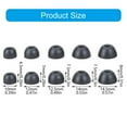 10Pcs Silicone Ear Tips for 2 Wireless Earbuds Eartips Tips Headphones ...
