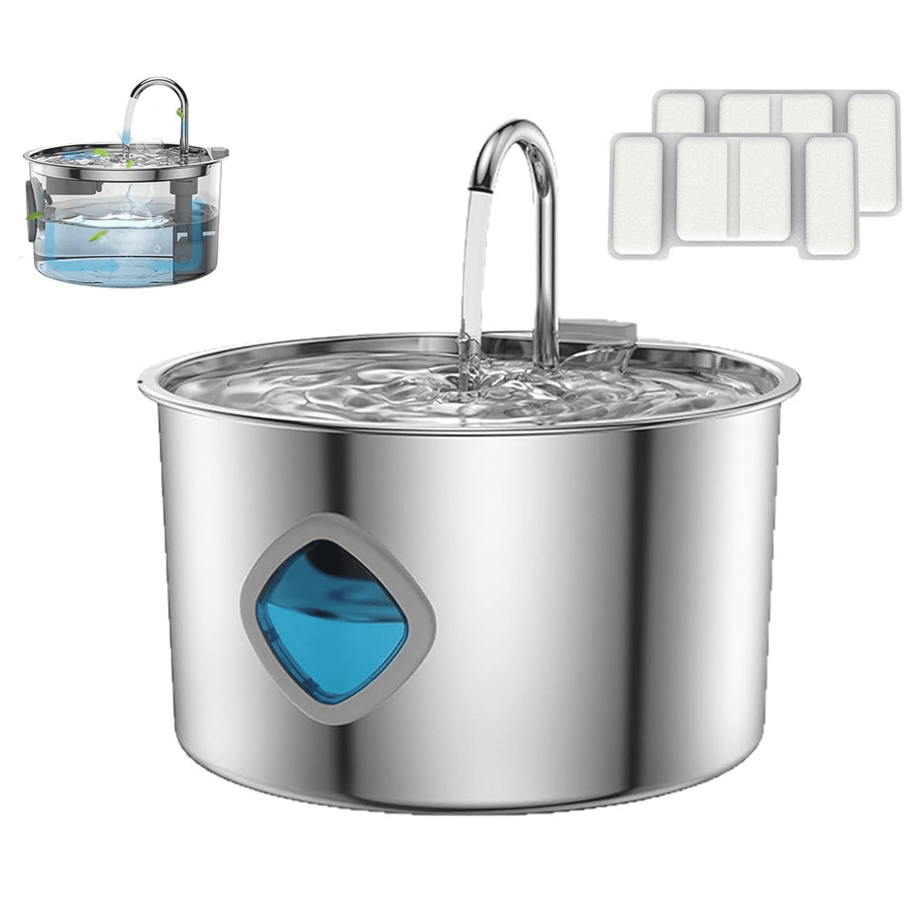 Click here for Sibebed Pawdrate Dog Water Fountain  3.2l/108oz Pa... prices