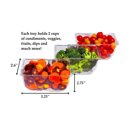 Fruit Vegetable Spice Container with Lid, Plastic Ingredient Container ...