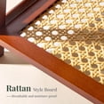 2 Tier Brown Rattan-Look Countertop Mug Holder Storage Stand for Tea ...