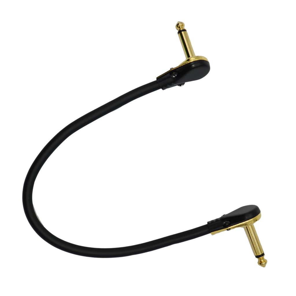Pedal Cable 1/4 '' ángulo Derecho Accesorio Negro Para Guitarra ...