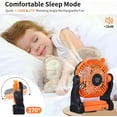 Portable Rechargeable Fan with LED Lantern, Battery Powered, USB ...