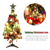2ft Tabletop Christmas Tree, Small Artificial Xmas Tree, Holiday Decor ...
