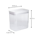 Mainstays Plastic Food Storage Canister Medium 6.61x4.24x6.61 inches ...