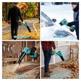 Cordless Leaf Blower, 3-in-1 Brushless Blower Vacuum, 21V 4.0Ah 2 ...