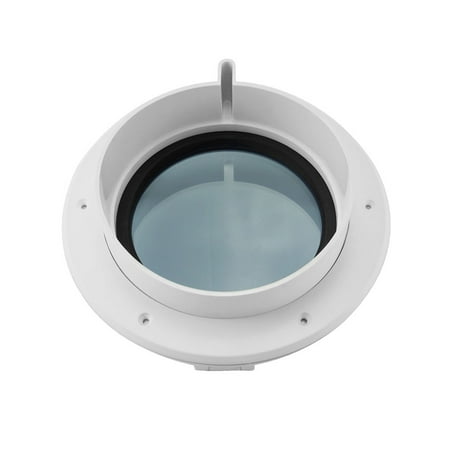 Round Boat Porthole Kayak Port Hole Anti-Rust 4mm Tempered Glass Rubber ...