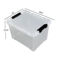 Ggbin Clear 50 Quart Plastic Tote Rolling Storage Box Bin with Lid, 4 ...